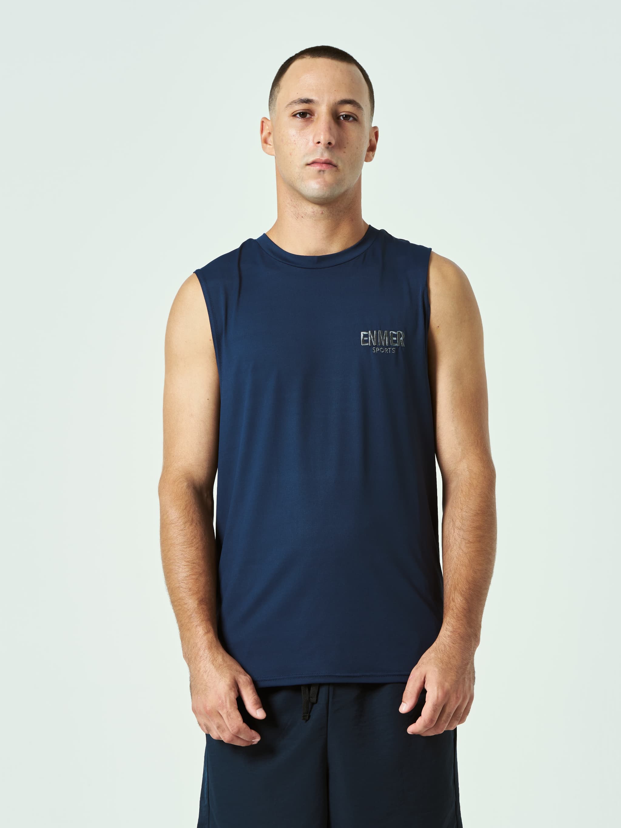 Rash Guard Sleeveless Shirt ver2 (Navy) – EN MER